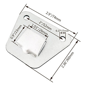 Alamic Wall Fan Mounting Bracket Wall Mount Fan Brackets Holders for Oscillation Fans Concealed Bracket Support Hook for Wall-Mount Fan - 2 Pack