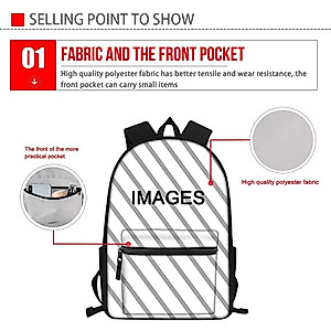 BIGCARJOB Pig Prints Elementary Girls School Bookbag Rucksack for Primary Girls School Backpack Set with Lunch Kits