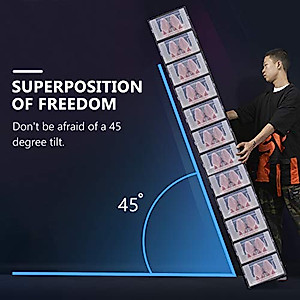 Alipis 3pcs Case High Men with Heels Women for Shoes Plastic Shoe Toy Stackable Holder Large & Transparent Boot Bin Easy Lid Foldable Assembly, Clamshell Room, Household Sneaker Opening