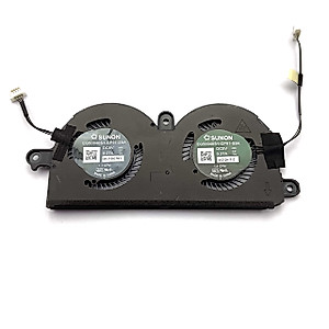 New CPU Cooling Fan with Back Cover Replacement for Dell XPS 13 9370 9380 7390 (Not for 2-in-1 Version) 9305 (i3 Version) Fit for 0980WH 980WH ND55C19-19A14