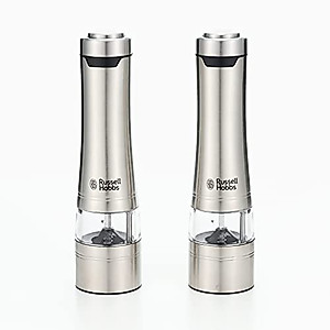 Russell Hobs 7922JP Electric Mill, Salt and Pepper, Pack of 2