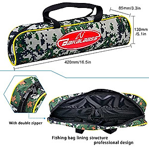 Fishing Rod and Reel Combo - 6.9ft Telescopic Spincast Rod with Left Handed Baitcasting Reel Combos - Sea Saltwater Freshwater Ice Bass Fishing Tackle Set - Fishing Rods Kit