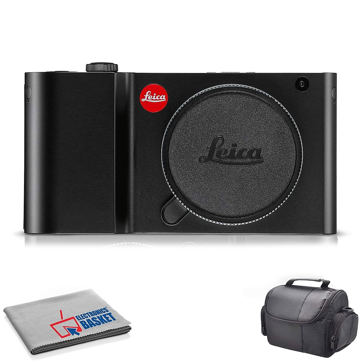Leica TL Mirrorless Digital Camera (Black) Bundle with Carrying Case and More