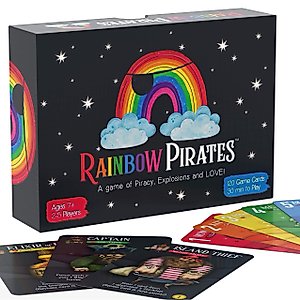 Rainbow Pirates - Fun Family Game for Kids, Teens & Adults, Rummy Style Card Game for 2-5 Players