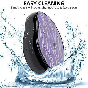 Crystal Hair Eraser, Crystal Hair Remover Painless Exfoliation, Hair Removal Tool for Arms Legs and Back, Portable mild Hair Remover, Reusable & Washable -
