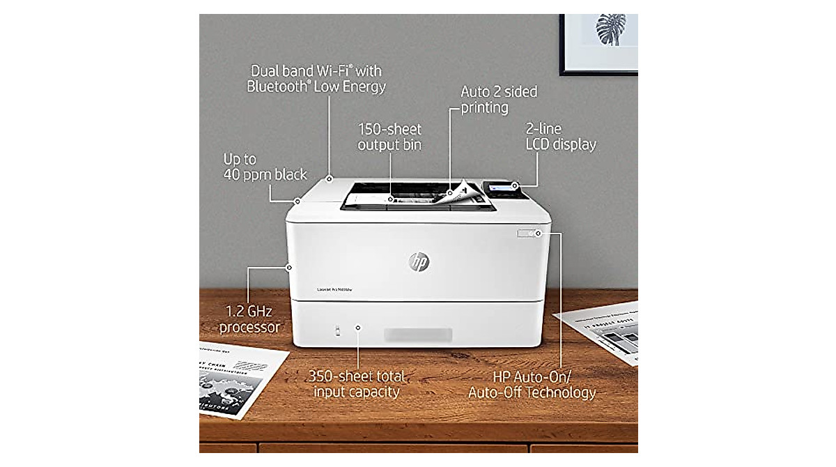 HP LaserJet Pro M404dw Wireless Monochrome Printer | Fast Business Printing