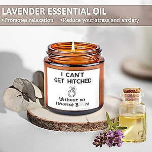 Lavender Scented Candles Set of 3, Bridesmaid Proposal Gifts, Maid Matron of Honor Proposal Gifts, Funny Bridesmaid Gift for Wedding Day, Bachelorette Party, Soy Wax Jar Candle 4oz x 3