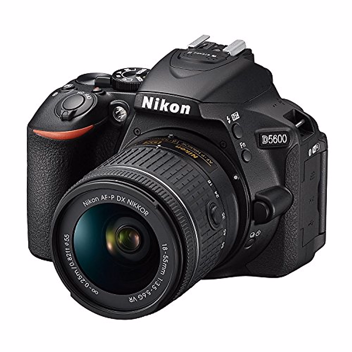 Nikon D5600 DX-format Digital SLR w/ AF-P DX NIKKOR 18-55mm f/3.5-5.6G VR, Touchscreen, Wi-Fi, Bluetooth (Renewed)
