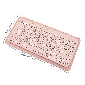 PU Leather Keyboard Sleeve Case for Logitech K380/Logitech Pebble 2/Logitech Pebble Keys 2 K380s Multi-Device Keyboard, Logitech K380 Mac Windows Chrome OS Keyboard Cover Skin Protector-Pink