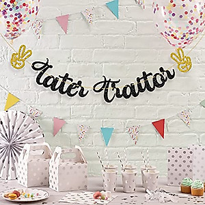 Halawawa Later Traitor Banner, Job Change/Retirement/Farewell/Last Day Office Party Decoration, Office Coworker Quitting Going Away Party Decor Banner Photo Props