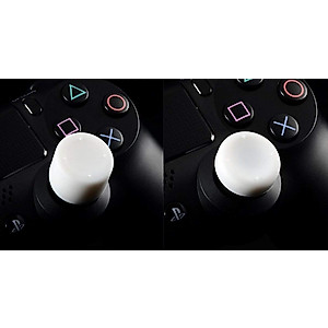 Analog Controller Raised Thumb Stick Grips Thumbsticks Joystick Cap Cover for PS4, PS3, Switch Pro, Xbox one, Xbox 360, Wii U, PS2 Controller (Pack of 8 pcs White)