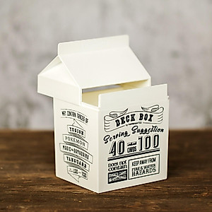 KakapopoTCG Deck-fast (White): Deck Box, Dice Box, MTG Magic FaB YGO DND Spell Cards EDH Commander FaB PTCG TCG