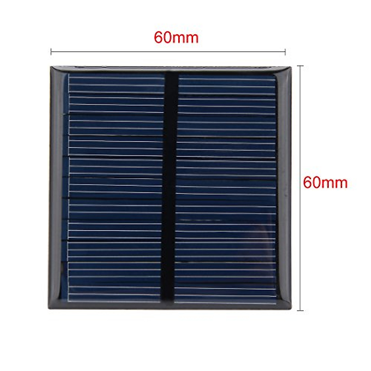 uxcell 5Pcs 5.5V 60mA Poly Mini Solar Cell Panel Module DIY for Light Toys Charger 60mm x 60mm