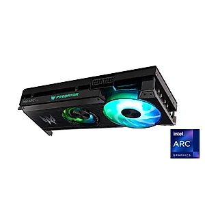 ACER | Predator BiFrost Intel Arc A770 Overclocking Graphics Card | 16GB GDDR6 256-bit 18 Gbps | PCIe 4.0 | Dual Fan | Customize RGB Lighting Color & Effect | TPD 250W | 1xHDMI 2.1 & 3xDisplayPort 2.0
