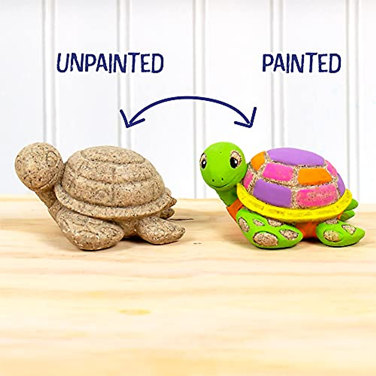 Made By Me Paint Your Own Sand Figurines by Horizon Group USA, Create Sand-Inspired Sculptures, Easy-to-Paint & Mess-Free Surfaces, Includes Acrylic Paint, Paintbrush, 3 Figurines & More, Multi, 208242H