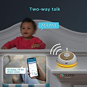 Motorola MBP163CONNECT Audio Baby Monitor - Wireless WiFi Smart Device for Toddlers, Infants, Nursery - with 10 Soothing Sounds, Lullaby, Audiobook - 2-Way Talk Intercom, 7 Night Light Color Options