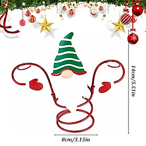 1PC Wine Glass Holder, Christmas Glass Wine Bottle Holder with Santa Gnome Wine Bottle Glass Desktop Organizer Rack for Bar Home Display Christmas Decor.