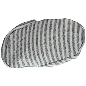 Burt's Bees Baby Baby Organic Cotton Newborn Essentials Shoes, Gender Neutral Color for Ages 0 to 9 Months Old Slipper Sock, Heather Grey Stripe, 3 Unisex Infant