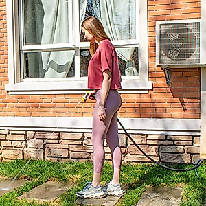 Fevone Garden Leader Hose 3 ft Lead-in Short Hose, 5/8 Heavy Duty Water Hose, Garden hose Extender/Hose Reel Connector, Male to Female 3/4 Solid Brass Fittings