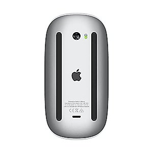 Apple Magic Mouse: Wireless, Bluetooth, Rechargeable. Works with Mac or iPad; Multi-Touch Surface - White