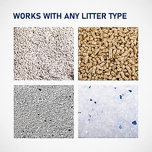 HONEY CARE All-Absorb Cat Litter Odor Eliminator Tablets 丨 Refresh Smell Long-Lasting Scent Away - Jasmine Fragrance (10pcs/Box=4-10 Weeks), Blue