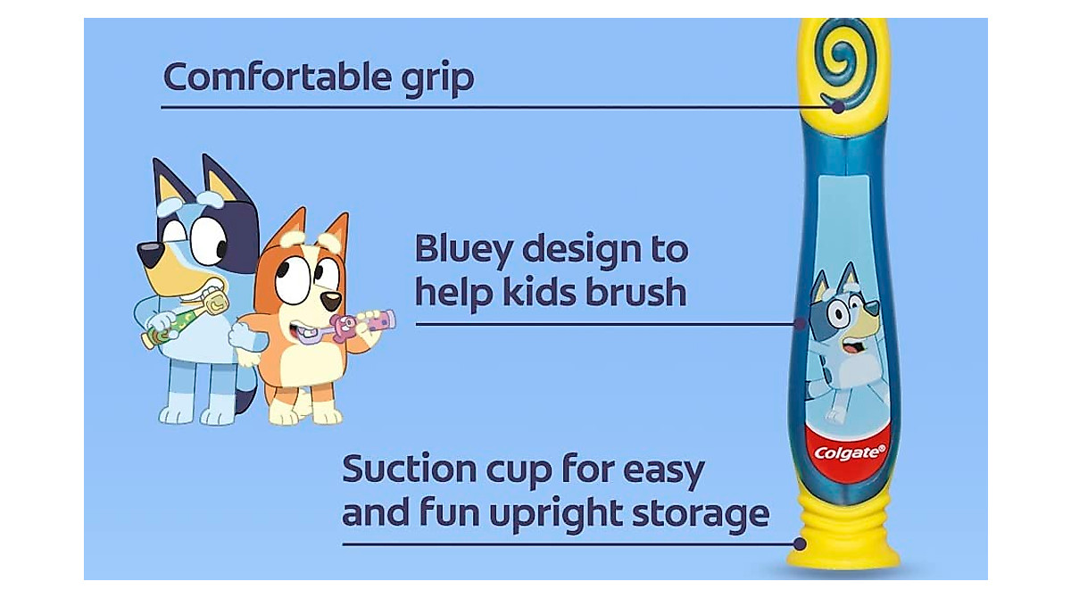 Colgate Bluey Kids Toothbrush 2-5 Years | Extra Soft