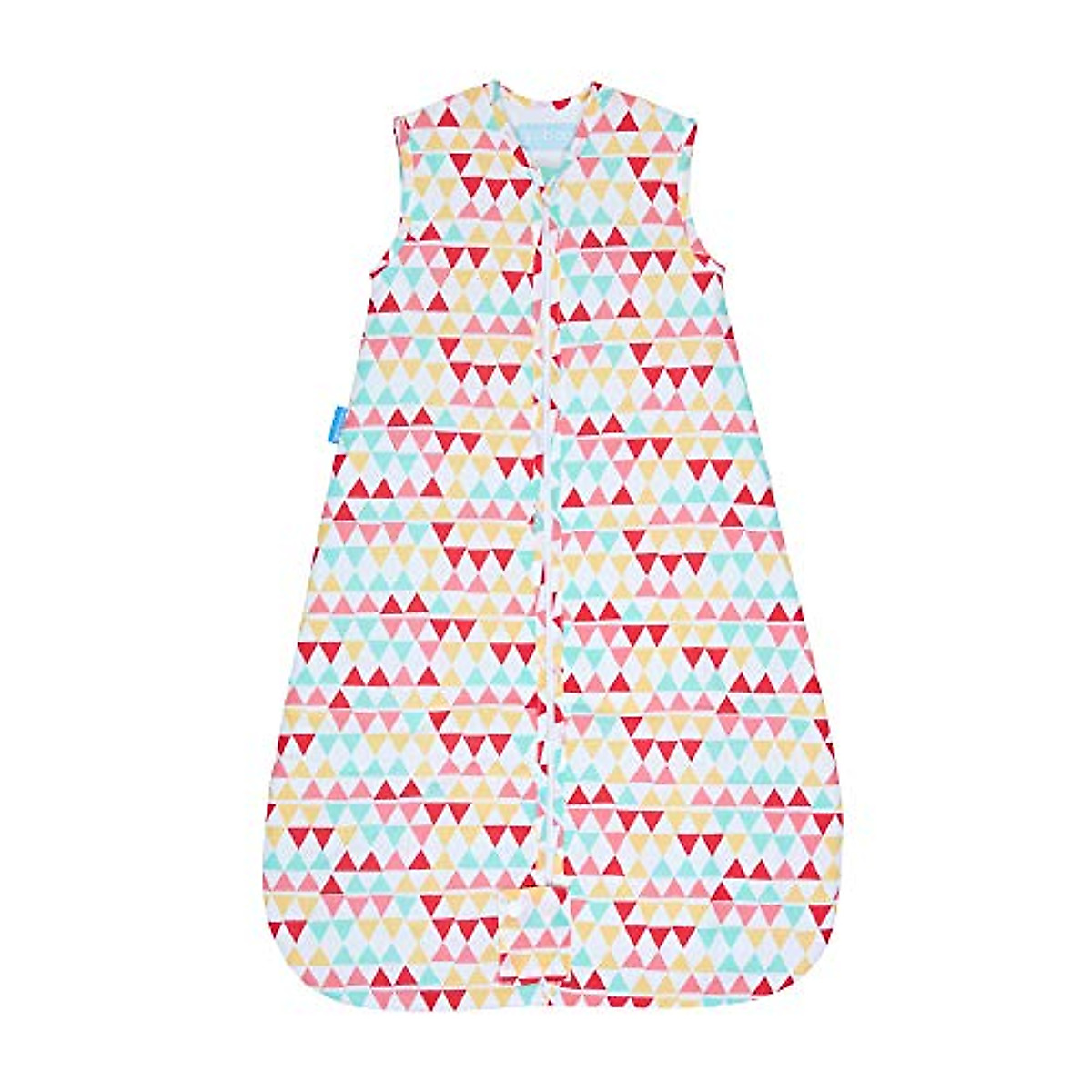 Tommee Tippee Grobag Baby Cotton Sleeping Bag, Sleeping Sack - 1.0 Tog for 69-74 Degree F - Rouge Zig Zag - Medium Size, 6-18 months, Rouge, 6-18 Months