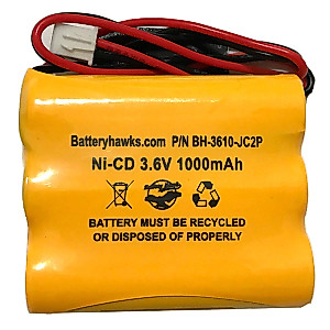 KRH15/51 KRH-15/51 JLEU9 3.6v1000mAh OSA107 A5289-1 3.6v 1000mAh Ni-CD Battery Pack Replacement for Emergency/Exit Light