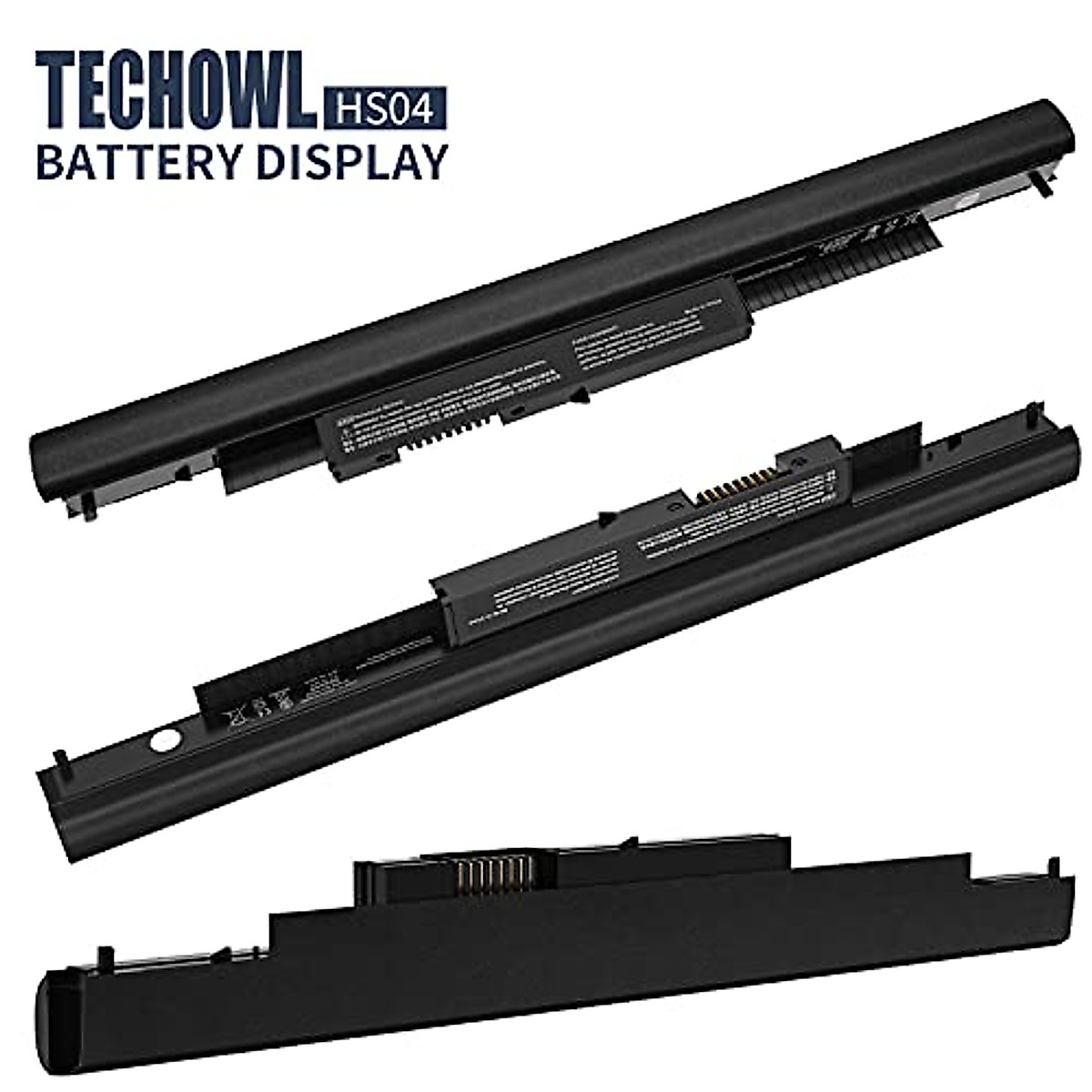 807956-001 Replacement Battery For Hp Laptop Battery, TECHOWL HS03 Battery Compatible With HP Spare 807956-001 laptop battery 807957-001 HP Battery HS04 - High-Performance Spare Battery [2600mAh/38Wh]