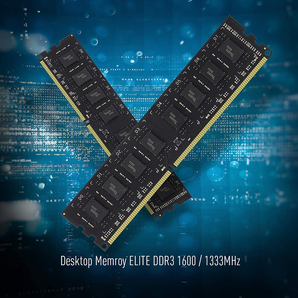 TEAMGROUP Elite DDR3 16GB Kit (2x8GB) 1600MHz (PC3-12800) CL11 Unbuffered Non-ECC 1.5V UDIMM 240 Pin PC Computer Desktop Memory Module Ram Upgrade - TED316G1600C11DC01