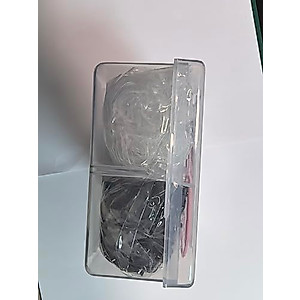 Elastic Hair Bands, 2500Pcs Hair Rubber Bands, Mini Hair Ties for Girls Women, Funtopia Small Hair Elastics with Organizer Box, Soft Hair Elastics for Kid Toddlers (Brown, Black, Clear)