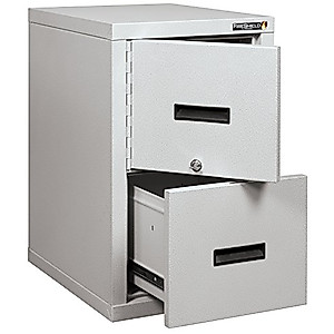 Fire Resistant File Cabinet - Light weight, fire rated, One file drawer & safe