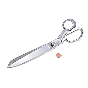 Szco Supplies 12" Professional Heavy-Duty Fabric Scissors For Tailoring With Mirror Finished Handle