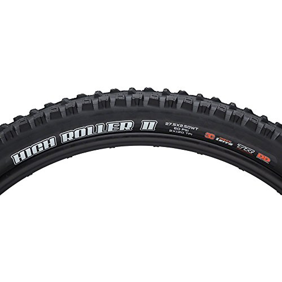 Maxxis High Roller Folding 3c Maxx Terra Tr/dd Tyre - Black, 27.5 x 2.50-Inch