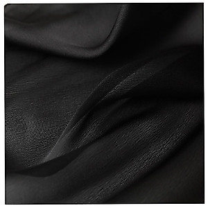 Bellonesc Silk Scarf 100% silk Long Lightweight Sunscreen Shawls for Women (black)
