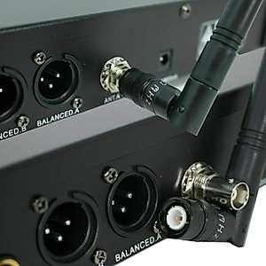 EMB EMIC2500 Wireless Microphone System 4-Channel UHF Cordless Mic Set with Four Handheld Mics, All Metal Build, Fixed Frequency, Long Range 260ft, Ideal for Church, Karaoke, Weddings, Events