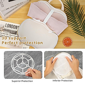 DESONAUT 2Pcs Bra Wash Bags for Laundry Lingerie Brassiere Bag bra washing protector holder for Washing Machine Beige(A to C Cups)
