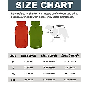 Kickred 2 Pieces Basic Cotton Dog Hoodie Sweater, Soft Pet Clothes Dog Sweatshirts, Dog Outfit Coat Pullover with Pocket and Leash Hole for Small Medium Large Dogs, L