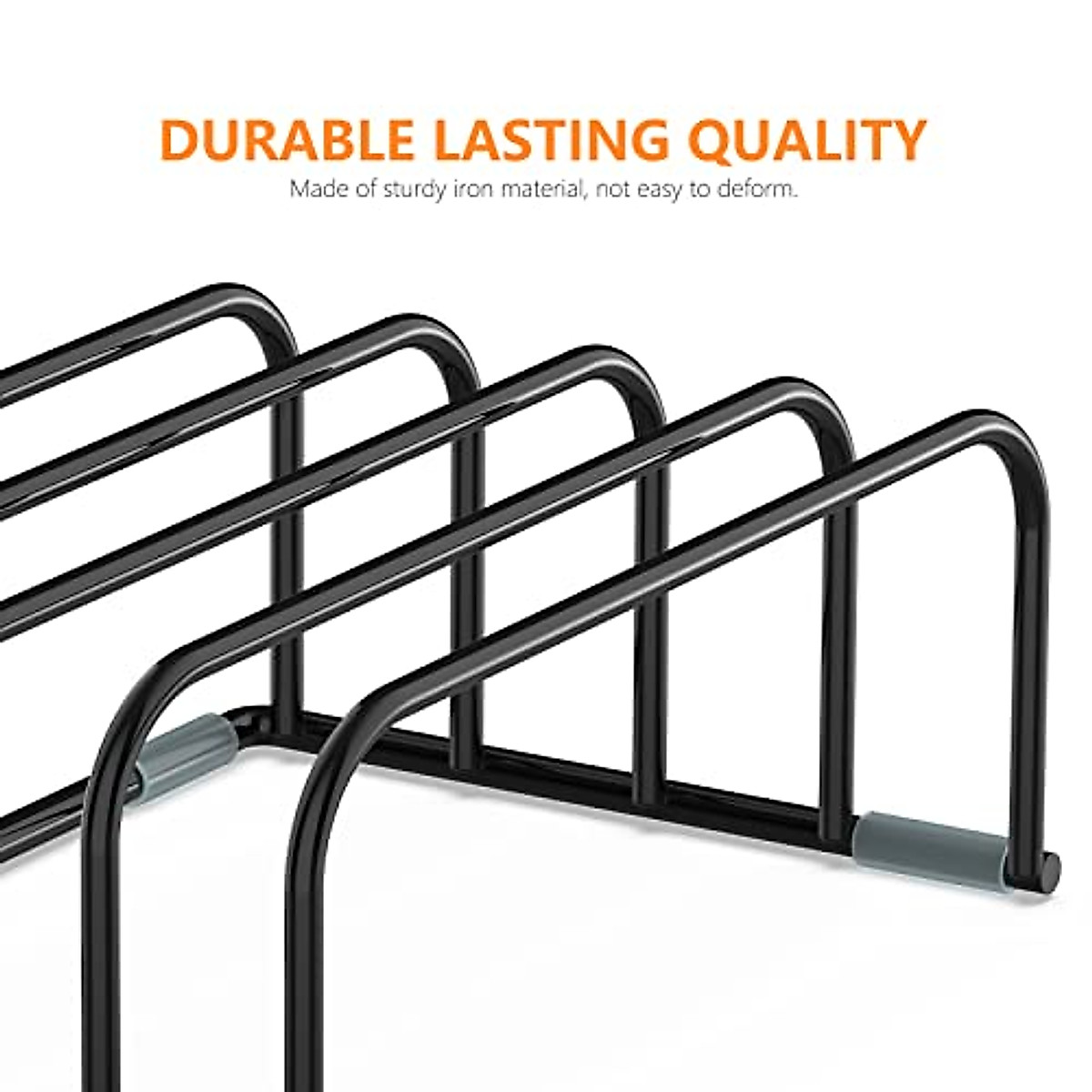 KORRTFID Cutting Board Storage Rack, Compact Cutting Board Organizer, Cutting Board Stand Holder, Bakeware, Cookie Sheets Organizer(1.0 Inch Width Slots)