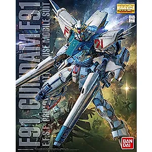 BANDAI NAMCO Entertainment MG Mobile Suit Gundam F91 Gundam F91 Ver.2.0 1/100 Scale Color-Coded Plastic Model