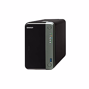 QNAP TS-253D-4G 2 Bay NAS for Professionals with Intel® Celeron® J4125 CPU and Two 2.5GbE Ports (TS-253D-4G-AMZ-US)