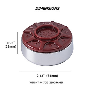 GSE 2-1/8" (54 mm) Shuffleboard Pucks Set of 8 for Shuffleboard Table Accessories(Chrome, 2-1/8")