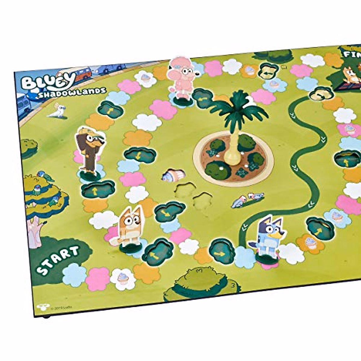 Bluey - Shadowlands Board Game - Family Game Night, Unpredictable - Engaging Fun for All - Collect All 5 Cupcake Cards | 2-4 Players | for Ages 3+, Multicolor, 13011