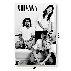 Live Nation Nirvana Maxi Poster (Bathroom Design) 61cm x 91.5cm - Official Merchandise ​