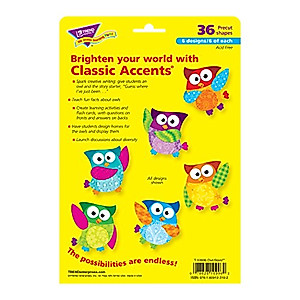 TREND enterprises, Inc. Owl-Stars! Classic Accents Variety Pack, 36 ct