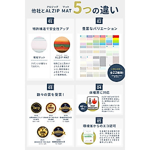 ALZIP MAT Eco Silion Urban, Folding Baby Play Mat Eco-Friendly Non-Toxic Non-Slip Reversible Waterproof (G (79x55 inch), Milk)