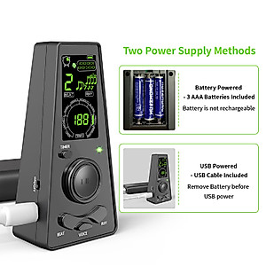 Electronic Digital Metronome for Musicians Piano Guitar Violin Instrument Volume & Beat Speed Adjustable Universal