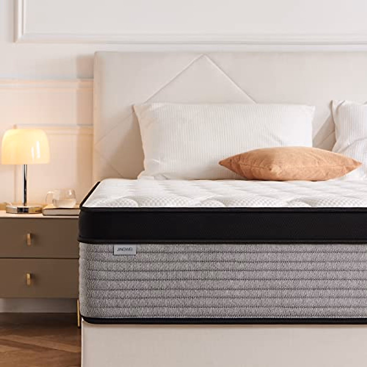 JINGWEI Full Mattress, 10 Inch Innerspring Hybrid Mattress in a Box, Individually Pocket Coils,Full Size Mattress