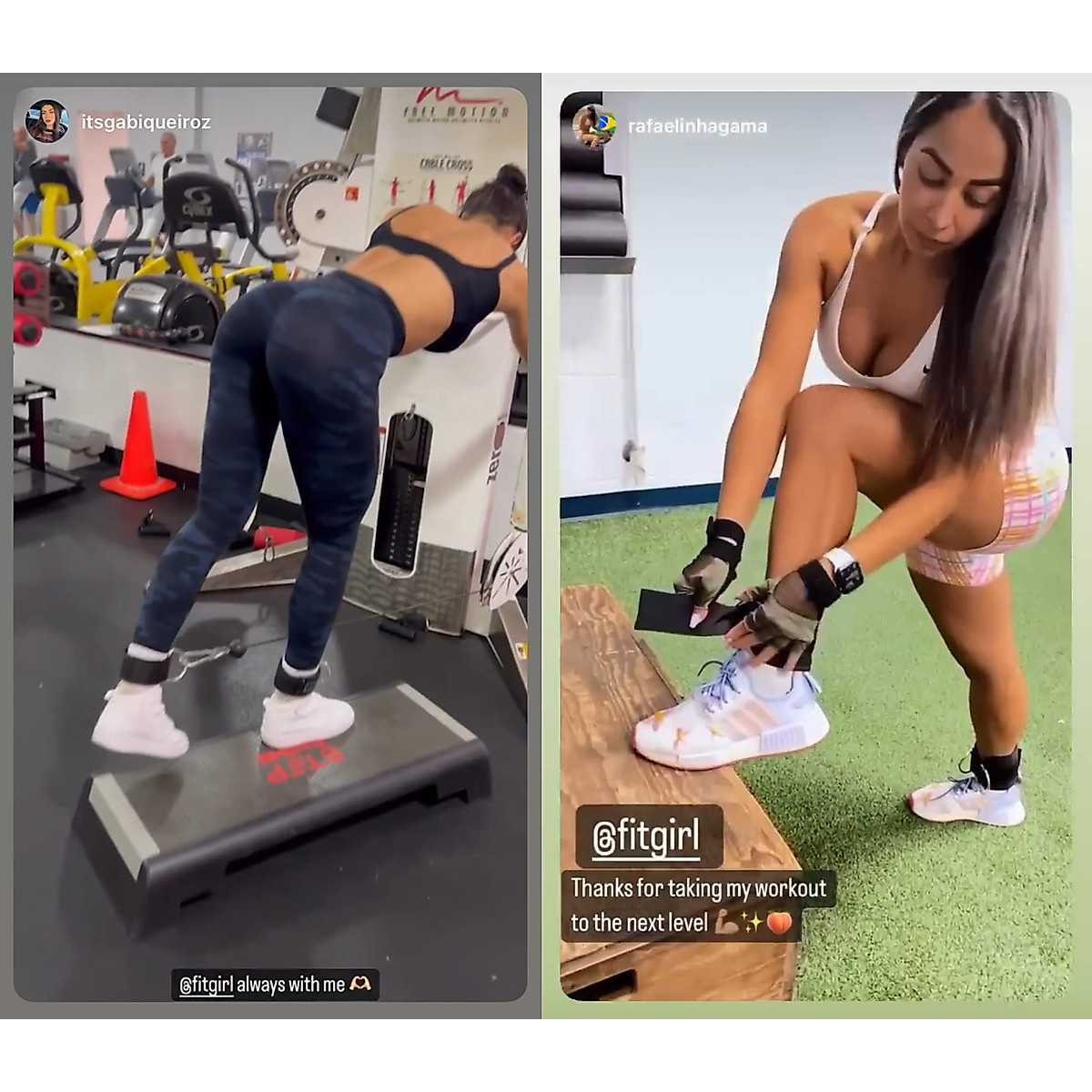 FITGIRL - Ankle Strap (Single) for Cable Machines and Resistance Bands, Work Out Cuff Attachment for Home & Gym, Glute Workouts - Kickbacks, Leg Extensions, Hip Abductors, Women Only (Mint, Single)