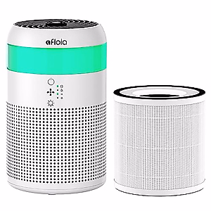Afloia HEPA Air Purifiers for Bedroom with 7 Colors Light & Afloia Original True HEPA 13 Filter, Compatible with Demi Air Purifier